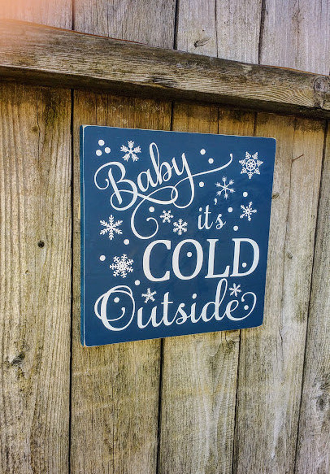 Baby It's Cold Outside Sign Holiday Sign Christmas - Etsy