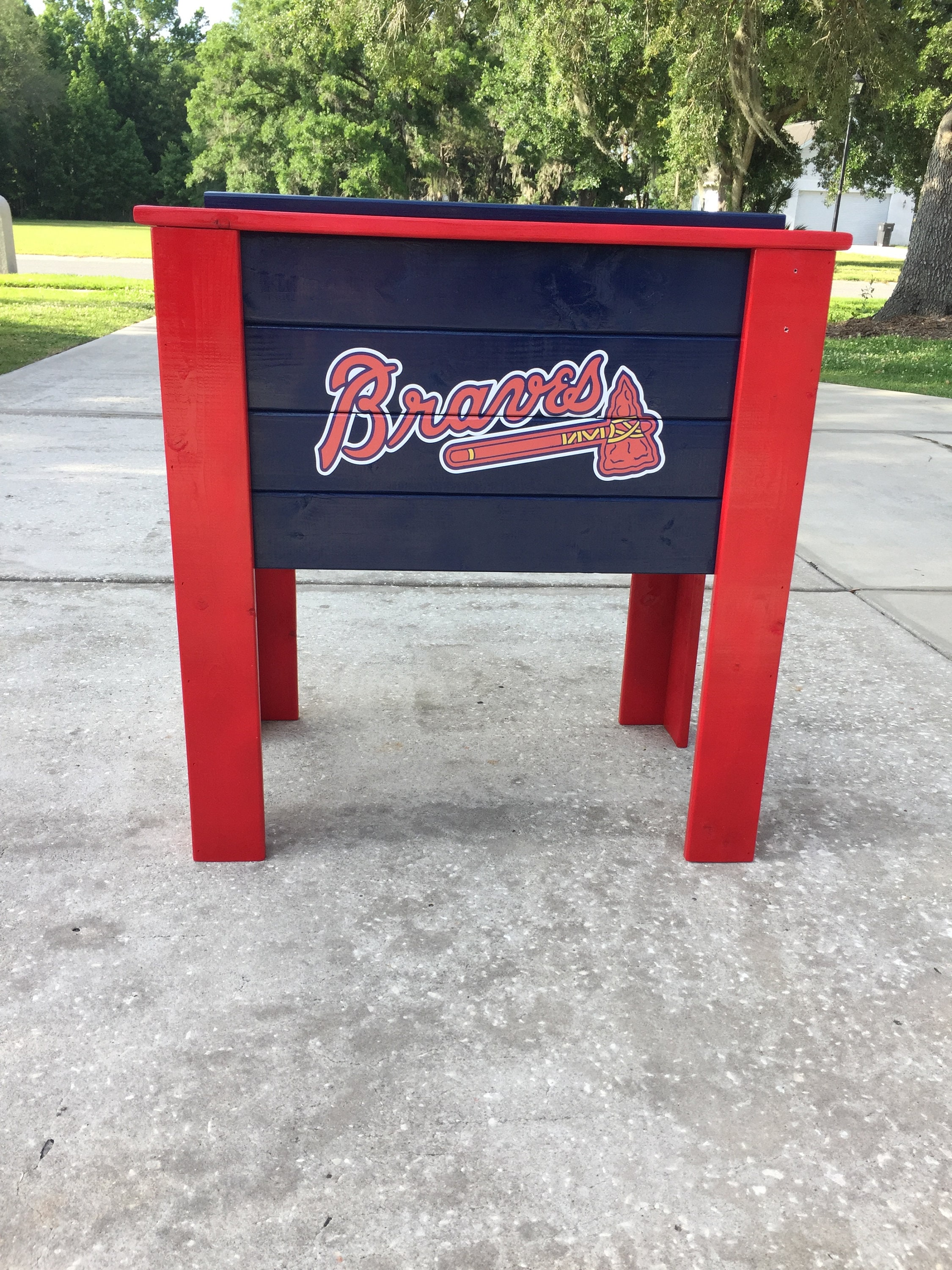 Custom Painted Wood Cooler Stand - Etsy