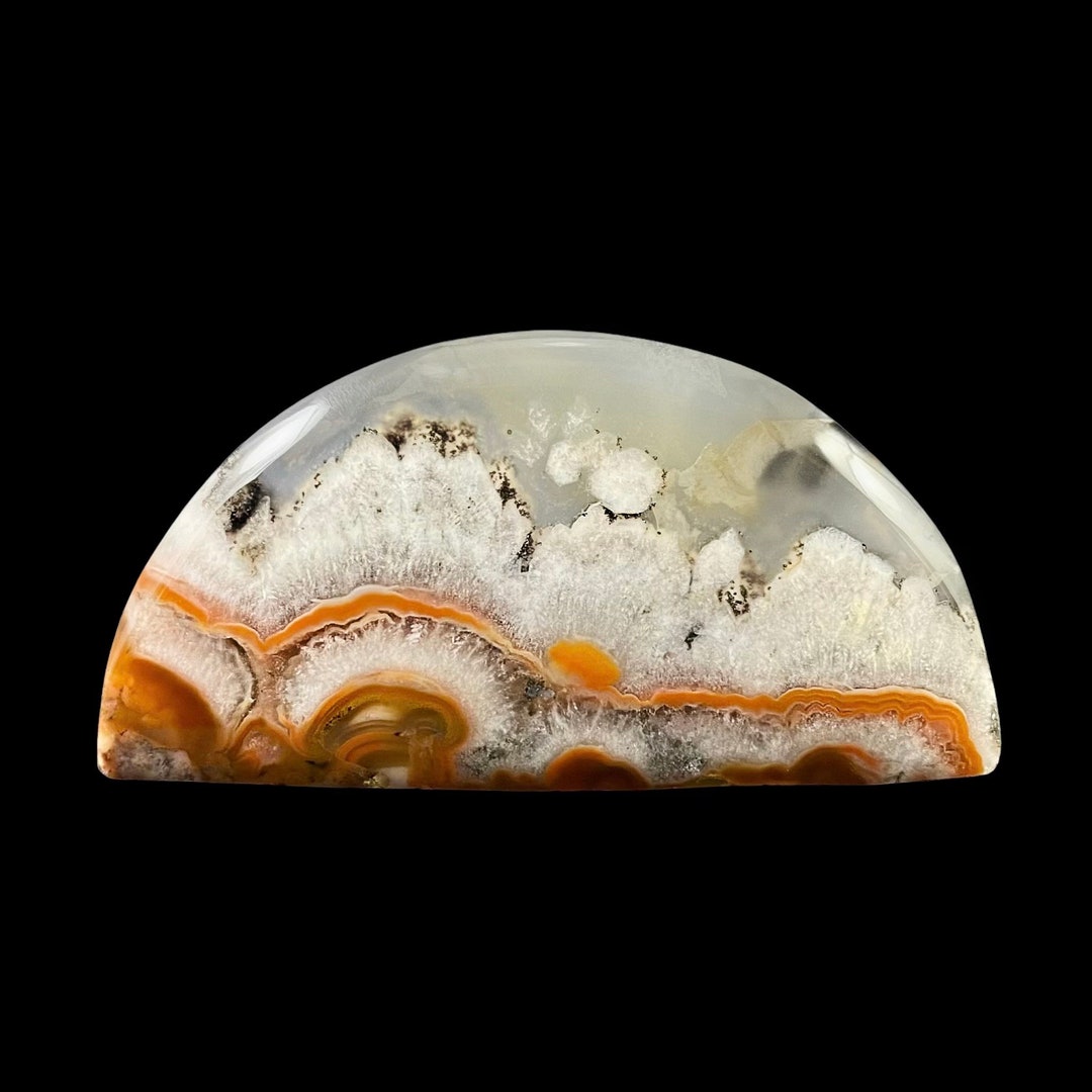 Turkish Ultra Rare Plume Flower Landscape Agate Cabochon - Etsy