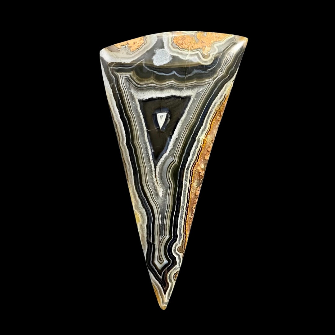 Turkish Ultra Rare Banded Pseudomorph Agate Cabochon - Etsy