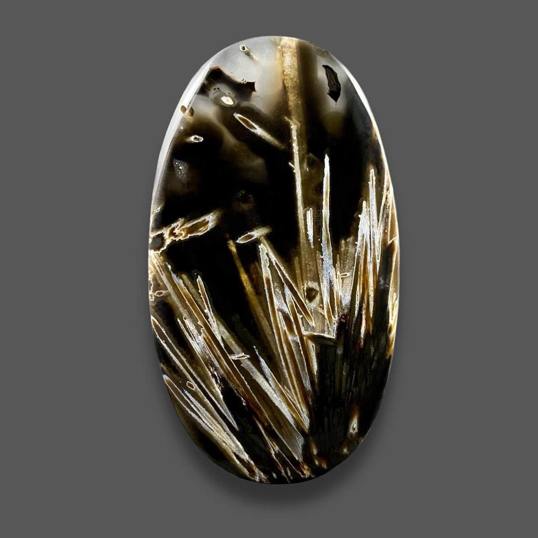 Turkish Ultra Rare Stick Pseudomorph Agate Cabochon - Etsy