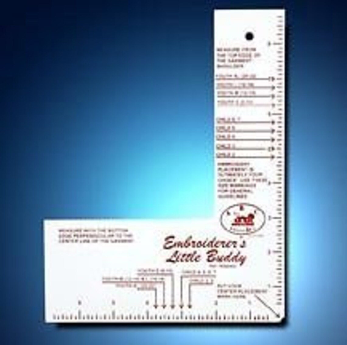 Embroider's Placement Ruler-eliminate Guesswork- Children Size - Etsy