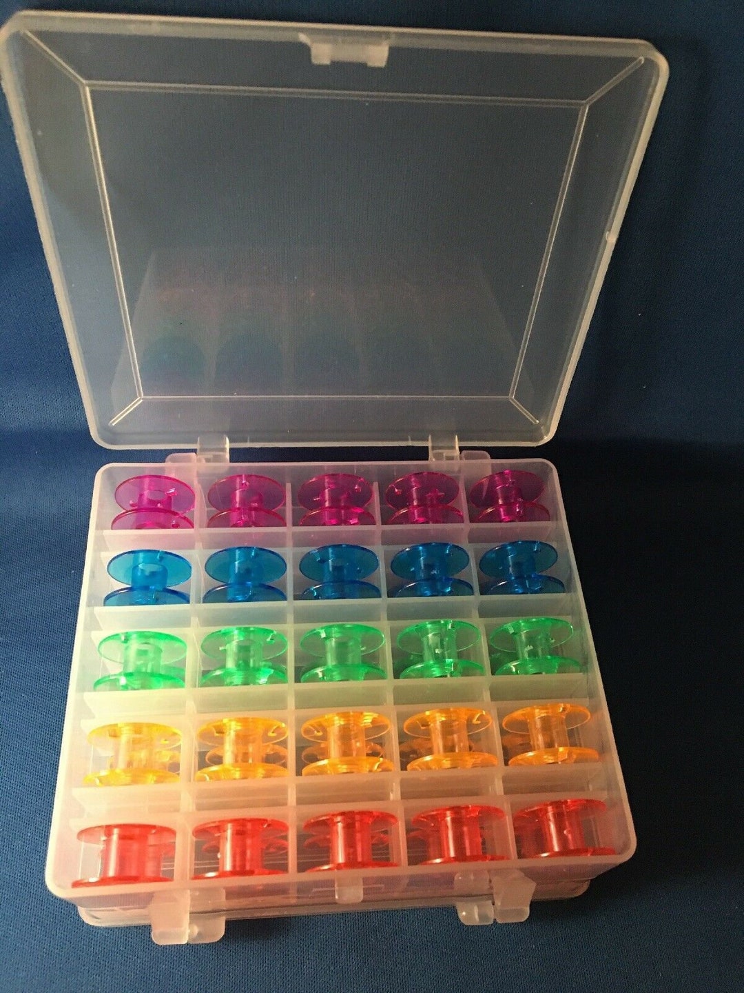 Brother Baby Lock 50 Sa156 Bobbins and Two Sided Storage Case - Etsy