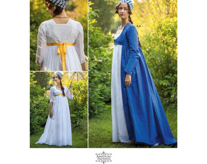 New Mccalls M8132 Regency Sense Sensibility Empire Napoleonic Era Circa ...