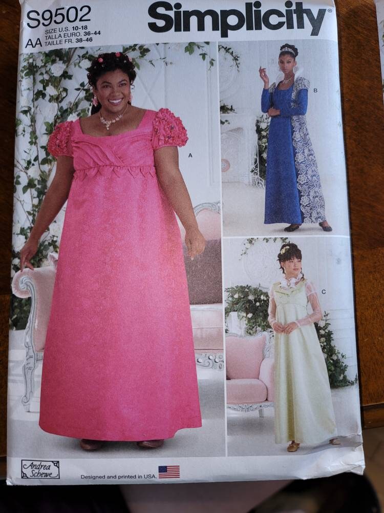 New Simplicity S9502 Bridgerton Regency Sense Sensibility - Etsy