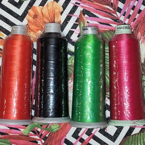 Madeira Polyneon Polyester #40 Thread 5500 Yd Cone of Machine ...