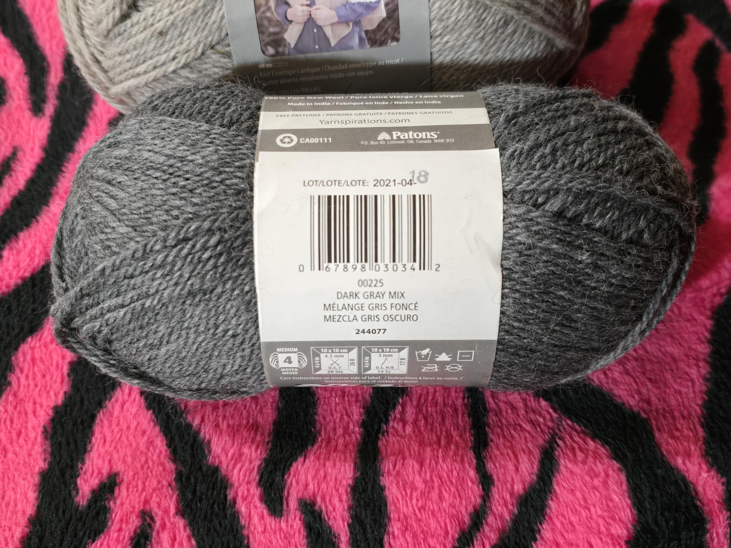 New PATONS CLASSIC Wool Worsted Yarn 1 Skein 100g 100% Wool Natural or ...