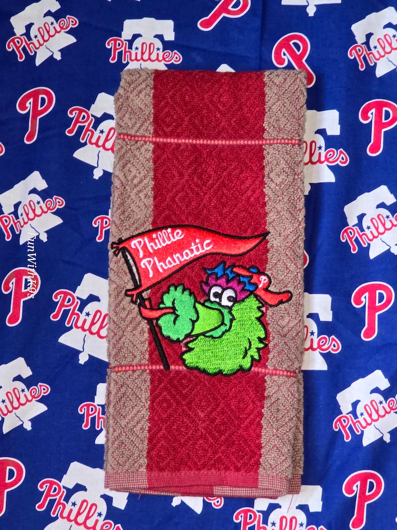 NEW Phillies Phanatic Towel Personalized Kitchen Bath Sports Set ...