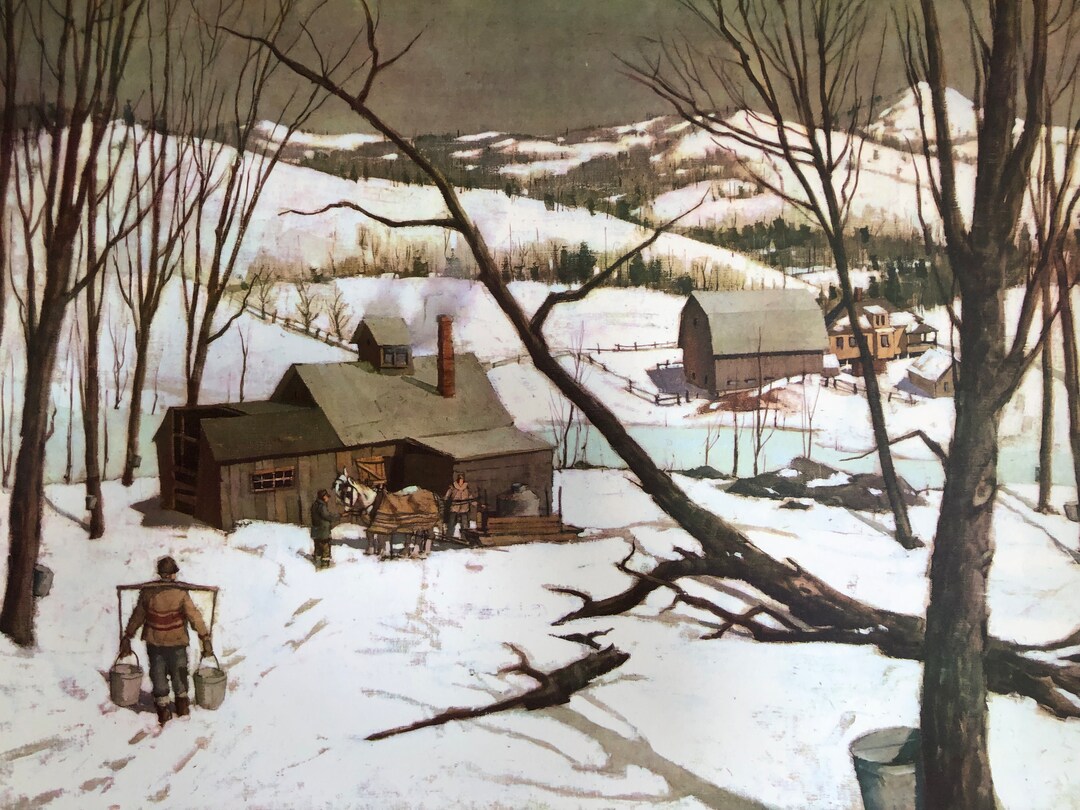 Lithograph of Paul Sample 1944 Painting maple - Etsy