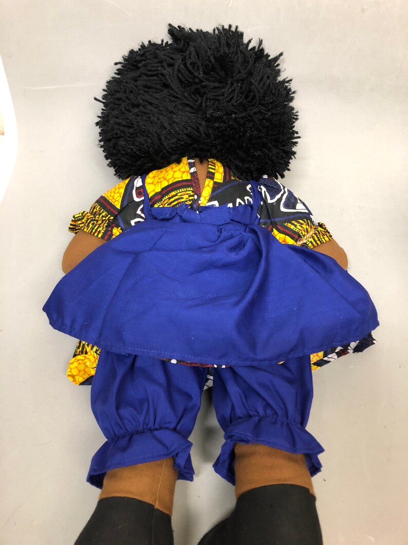 20" African Cloth Doll Amani Ya Juu Handmade by Refugee Women in Kenya ...