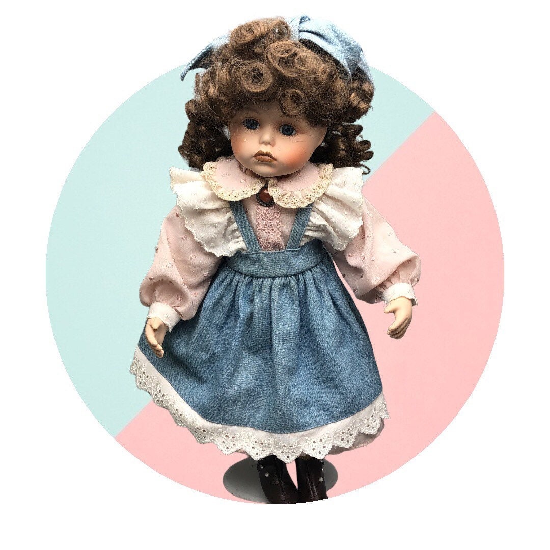 Rare 1998 the Boyds Bears Collection Porcelain Doll "laura" Pouting ...