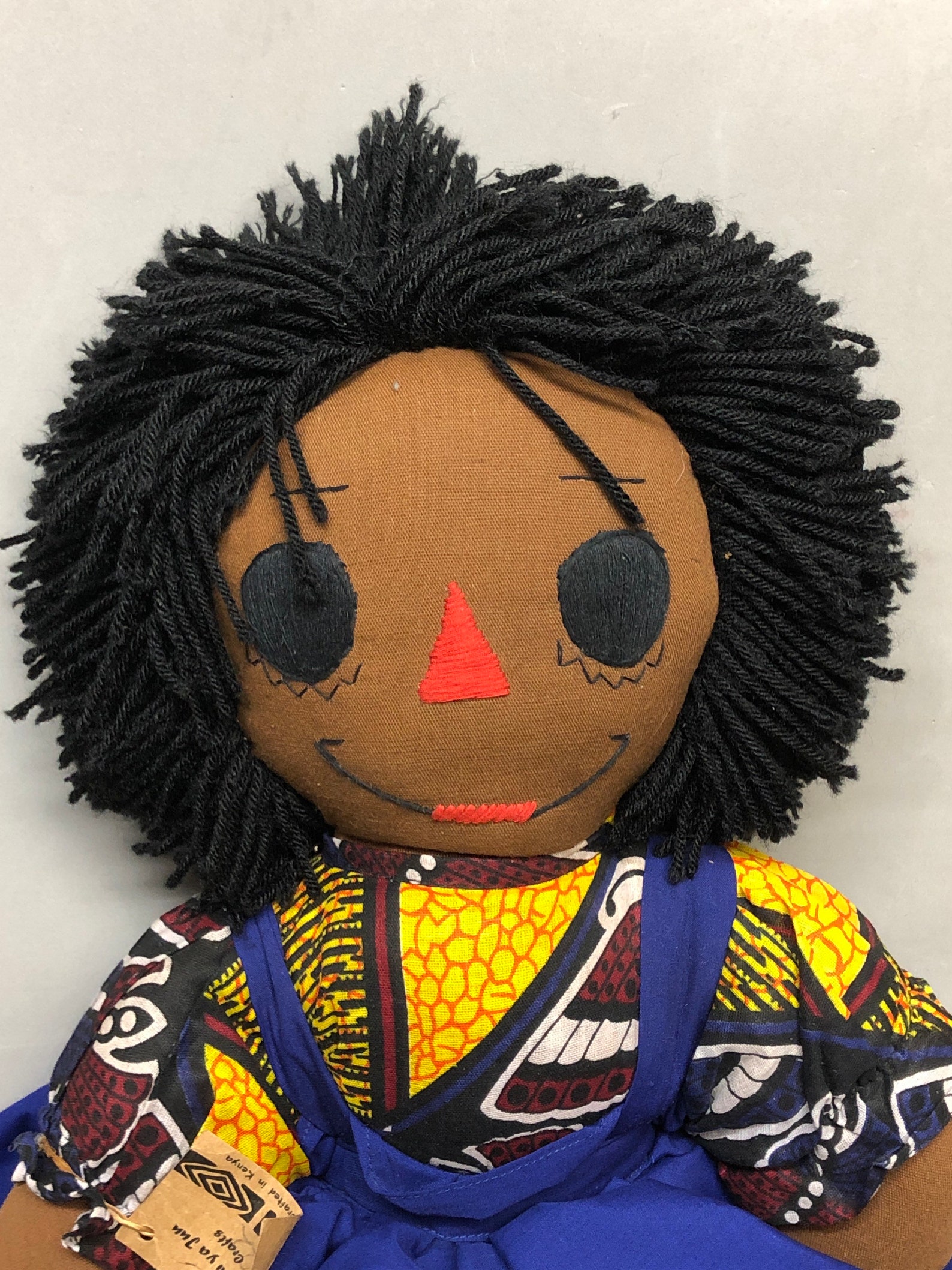 20" African Cloth Doll Amani Ya Juu Handmade by Refugee Women in Kenya ...