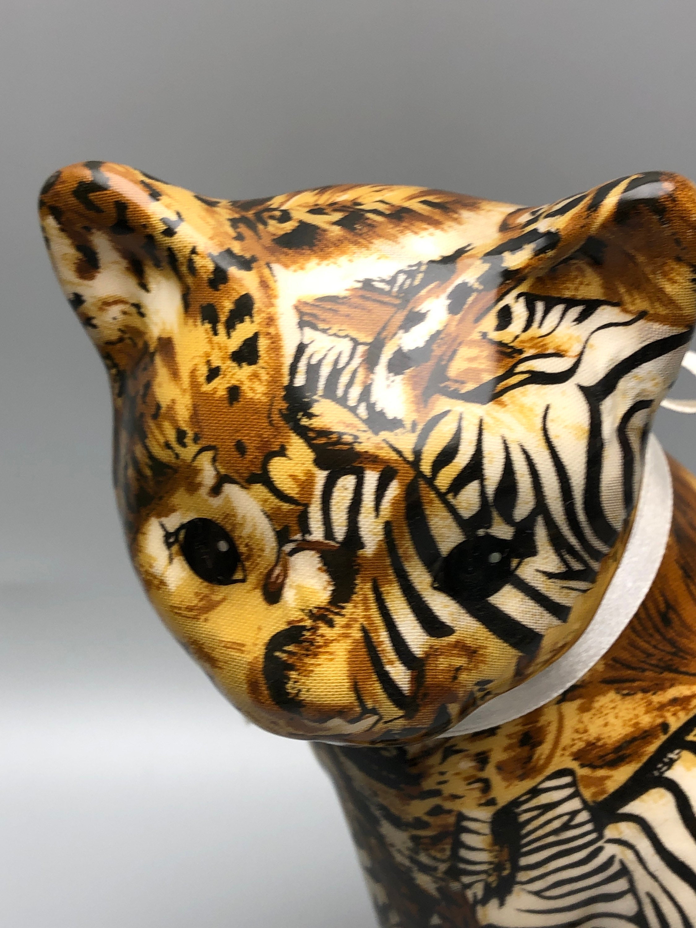 1998 Porcelain Patchwork Kitty Cat Statue Joan Baker Designs | Etsy