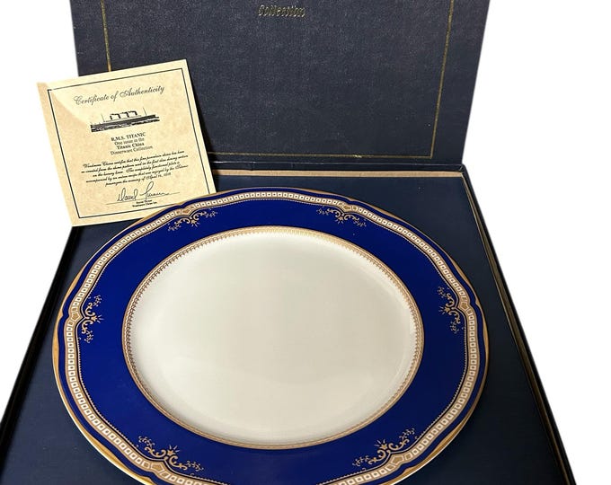 Rare Authentic Replica RMS Titanic VIP 1st Class Cobalt Blue 11 ...