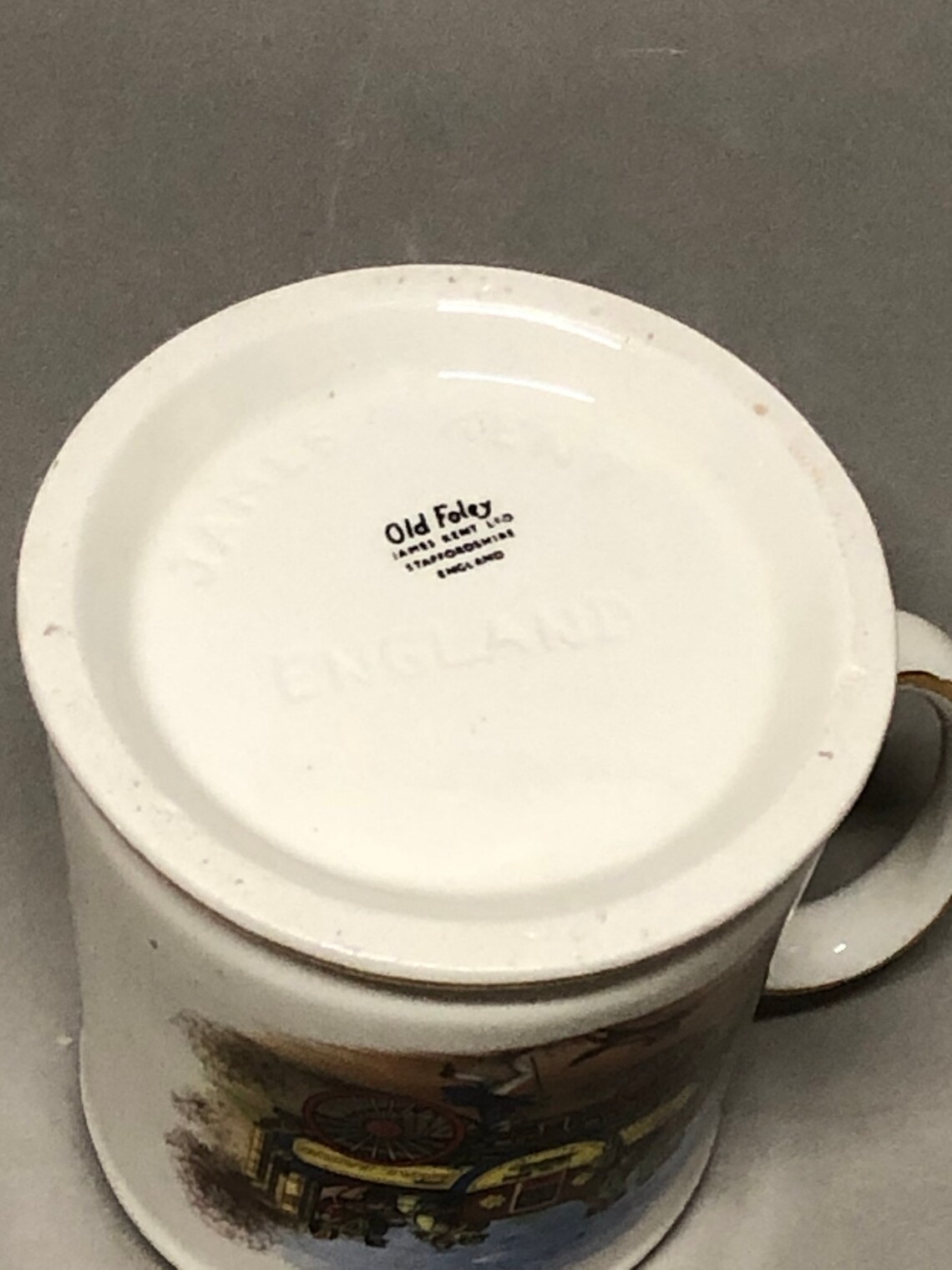 Old Foley Ceramic Tankard Mug by James Kent Early Steam Coach - Etsy