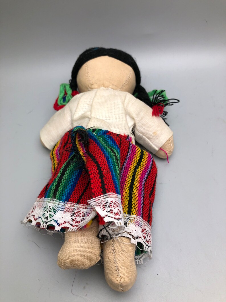 Set of 2 Mexican Folk Art Cloth Maria Doll - Handcrafted Rag Dolls. - Etsy