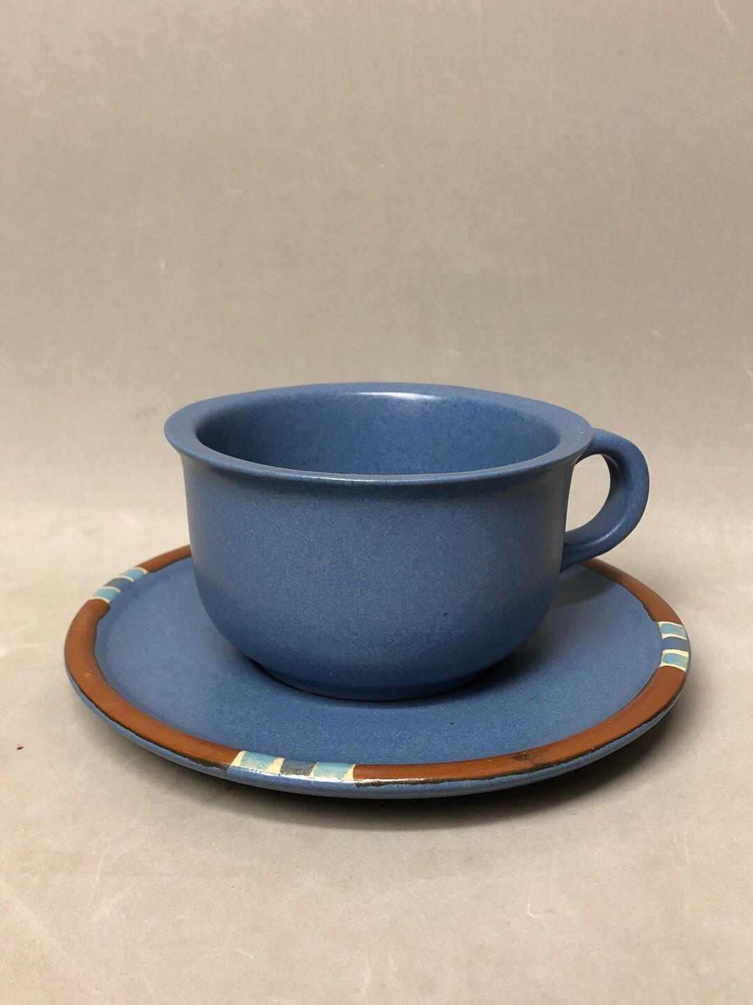Dansk Mesa Sky Blue Stoneware Teacups & Saucer Dansk Designs Teacups ...