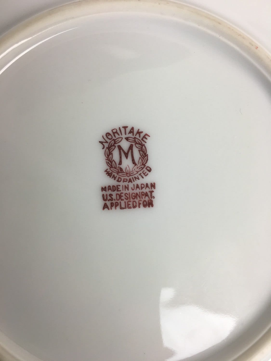 Noritake Red Mark Nippon Porcelain Handle Plate Tray Gold | Etsy