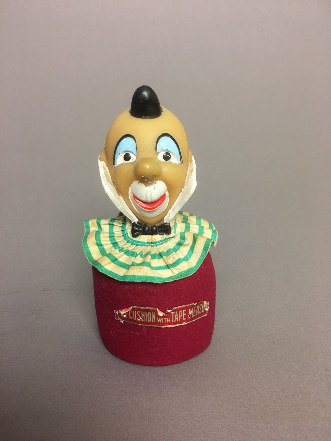 Unique and Fun Clown Pin Cushion, Pull Out His Nose to Reveal a ...