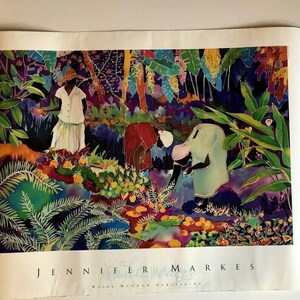 Rare Jennifer Markes tropical Harvest Glossy Art Lithograph Poster ...