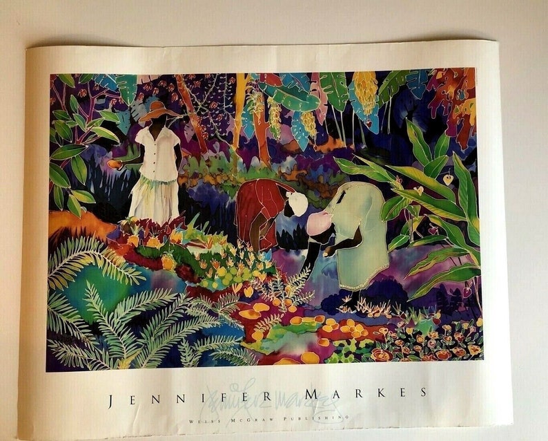 Rare Jennifer Markes tropical Harvest Glossy Art - Etsy