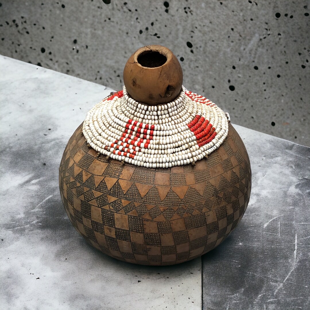 Rare Antique Papua New Guinea Aramba Incised Beer Gourd Beads Accent - Etsy