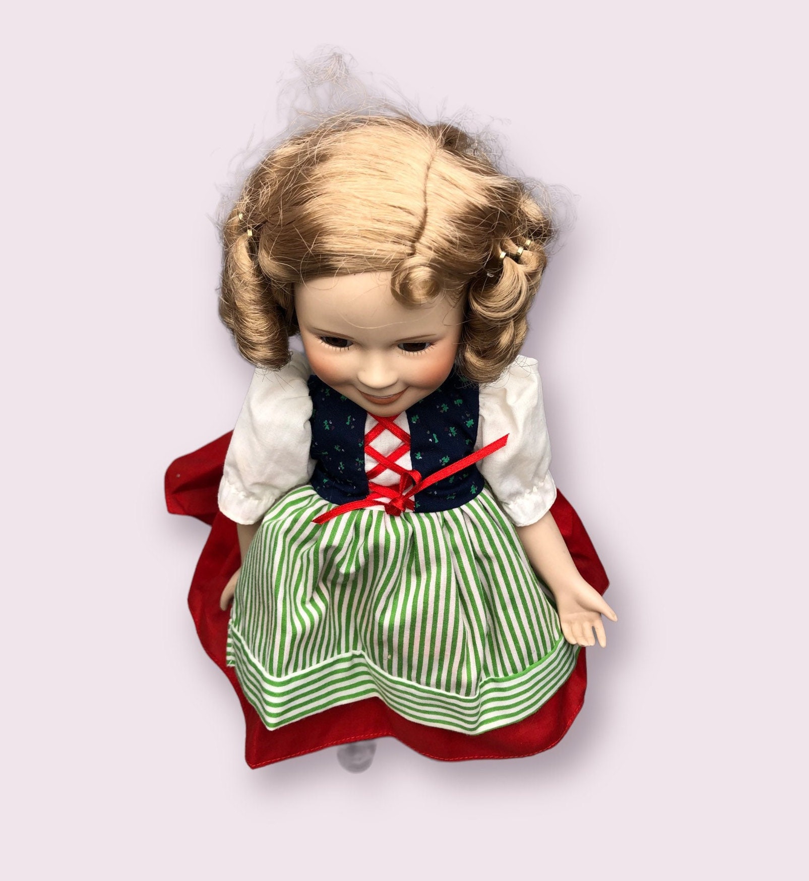 1987 Danbury Mint Shirley Temple Porcelain Doll Heidi Silver Screen - Etsy