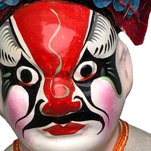 Chinese Asian11" Hand Puppet Opera Doll Clay Head, Hands and Feet in ...