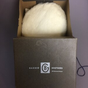 50s/60s White Rabbit Fur Beret Hat Byhochschild Kohn, With Garber ...