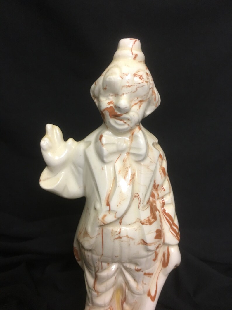 Tennessee Clay Art Pottery Clown Figurine Signed Max Marbled - Etsy