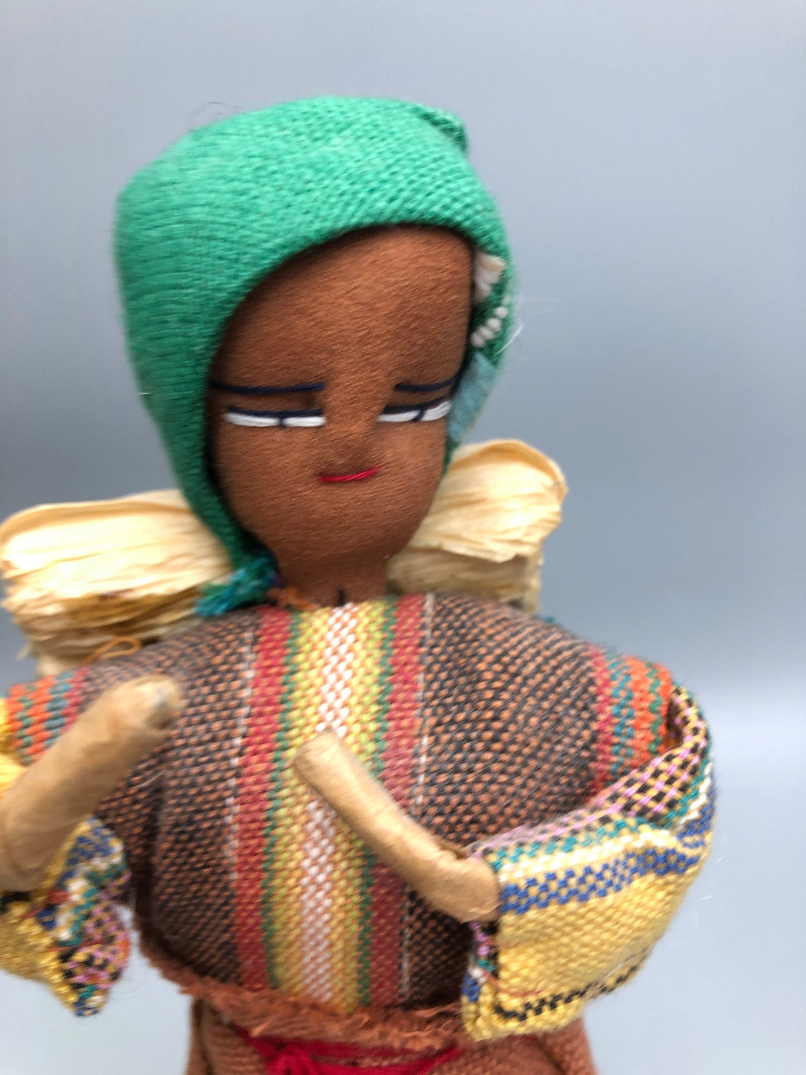 Peru Folk Art Set of 3 Dolls, Hand Made Family Dolls Carrying Bundle on ...