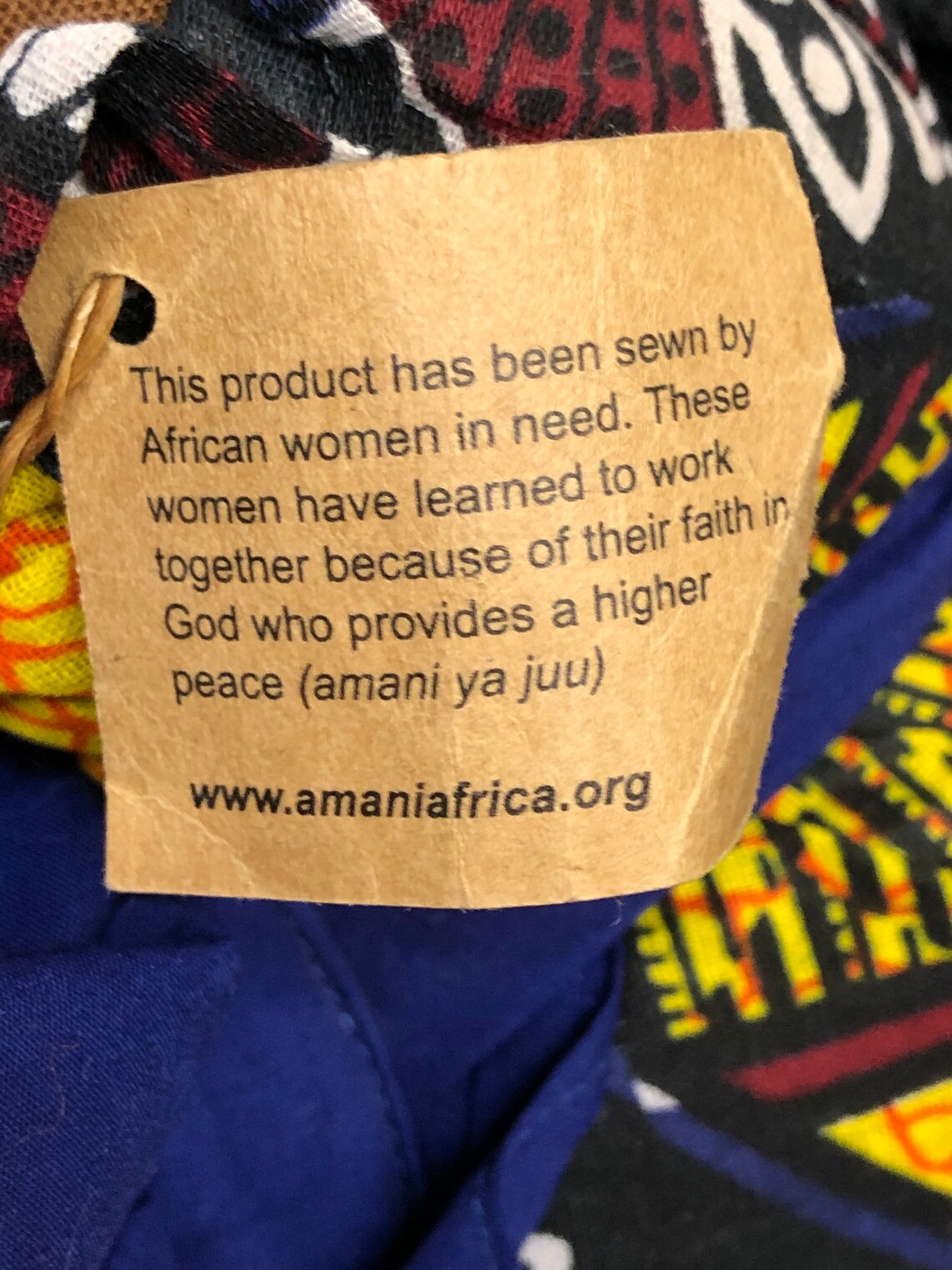 20" African Cloth Doll Amani Ya Juu Handmade by Refugee Women in Kenya ...
