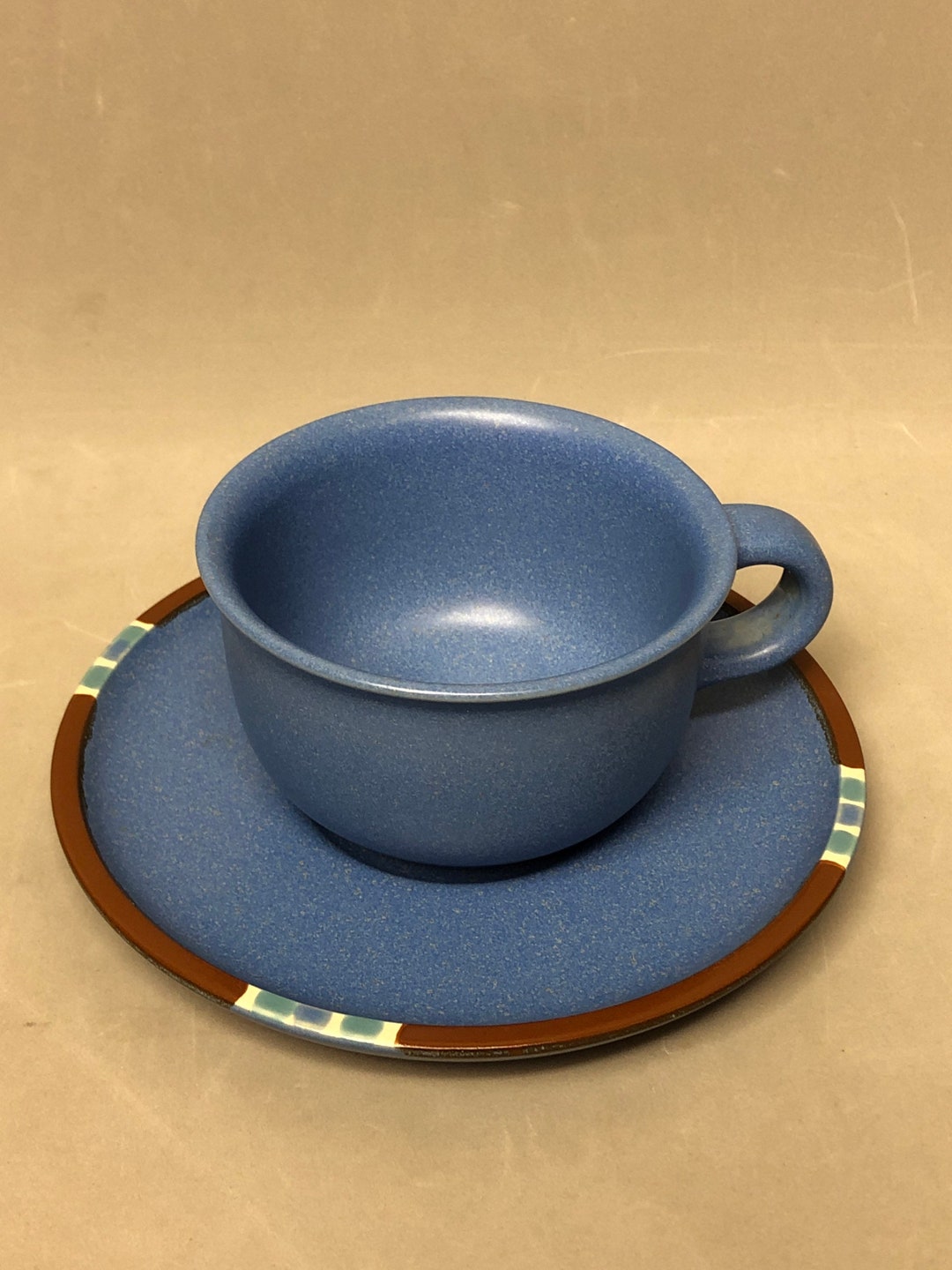 Dansk Mesa Sky Blue Stoneware Teacups & Saucer Dansk Designs Teacups ...