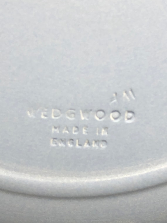 6.5" Wedgwood Cream Blue Jasperware Plate Dish - Gem