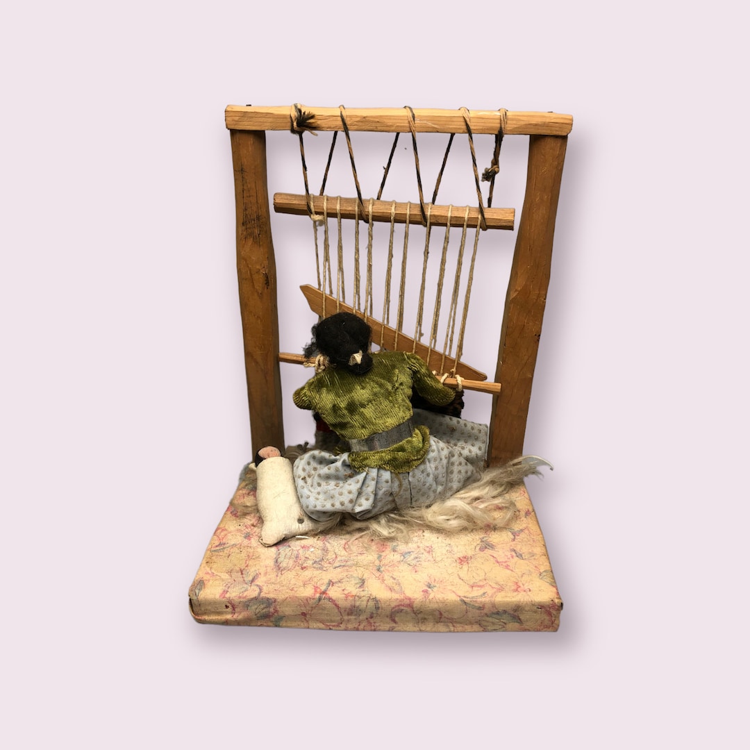 Native American Indian Navajo Woman Rug Weaving Loom Weaver Doll - Etsy