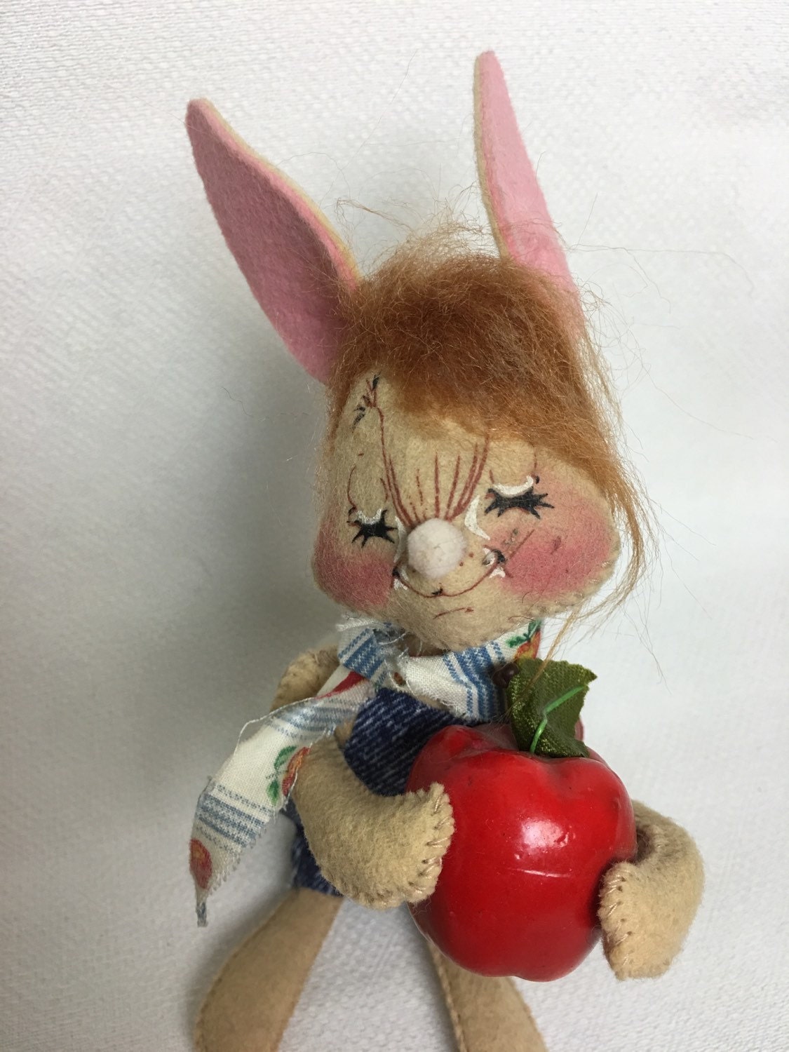Annalee Boy and Girl Easter Bunnies Holding an Apple - Etsy
