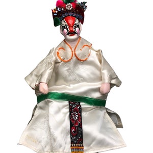 Chinese Asian11" Hand Puppet Opera Doll Clay Head, Hands and Feet in ...