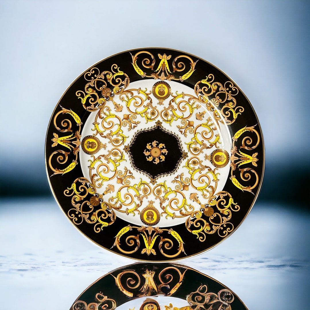 Versace Cake Plate Barocco Footed Tray 12” Rosenthal - Etsy