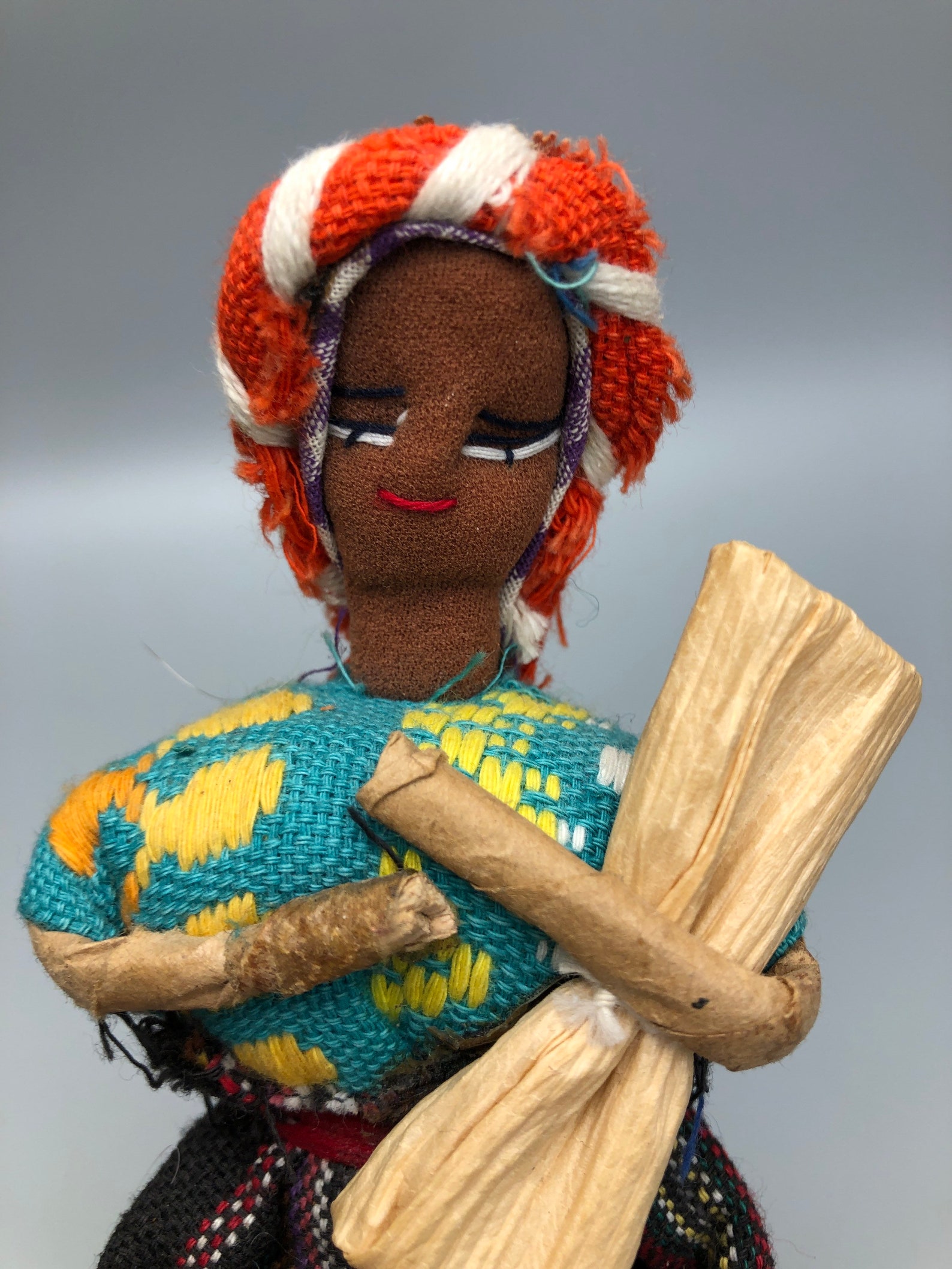 Peru Folk Art Set of 3 Dolls, Hand Made Family Dolls Carrying Bundle on ...