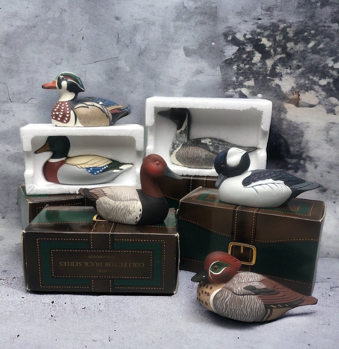 1984 Set of 6 AVON Collector Duck Series Complete Set of 3 Ducks ...