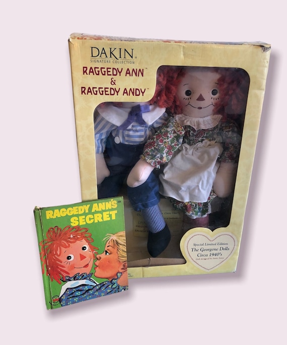 Rare Dakin Raggedy Ann & Andy Georgene Dolls 1940s W COA and - Etsy