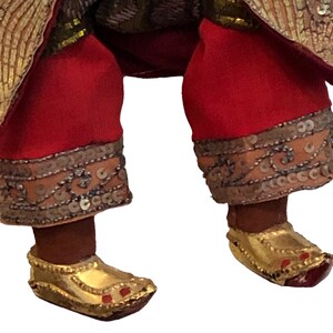 Wooden Gold Thai Burmese Puppet With Beard Marionette With Strings ...