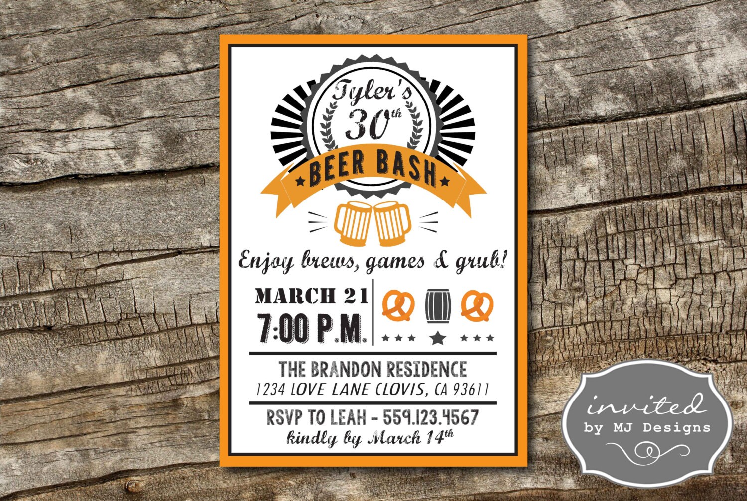 Beer Bash Birthday, Adult Birthday Invitation, Brew Birthday, Pub ...