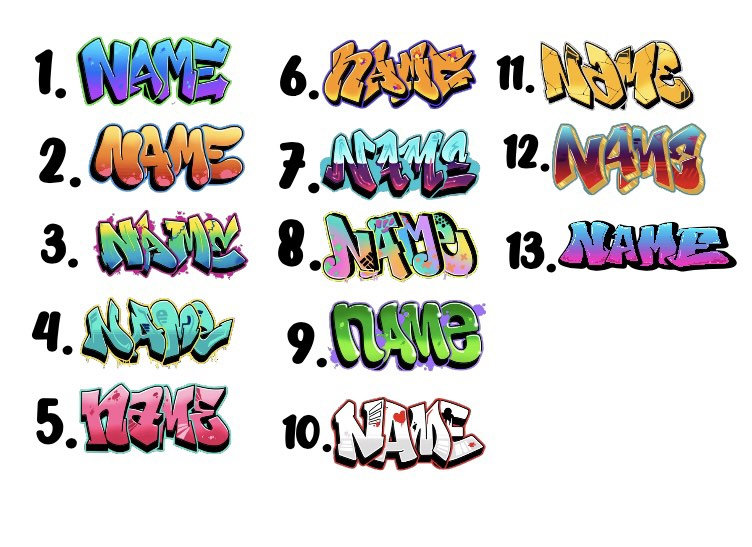 Graffiti Names List