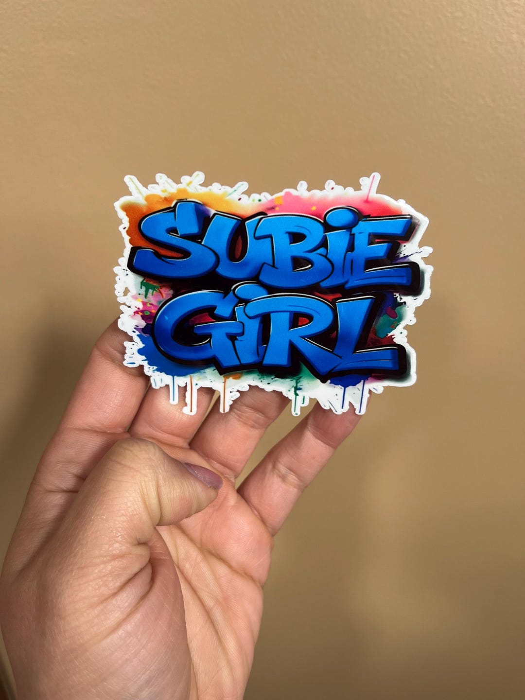 SUBIE Girl Decal , Sticker, Laptop Decal, Car Decal, Waterbottle ...