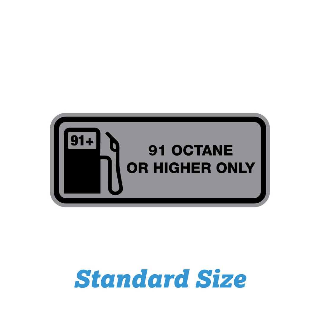 91 Octane Fuel Sticker - Etsy