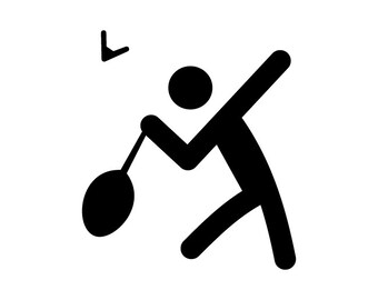 Badminton Sticker - Etsy