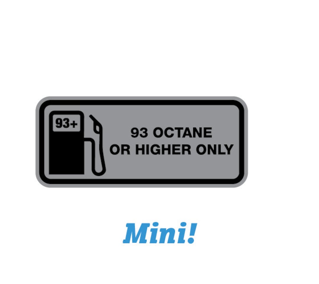 93 Octane Fuel (mini) Sticker - Etsy