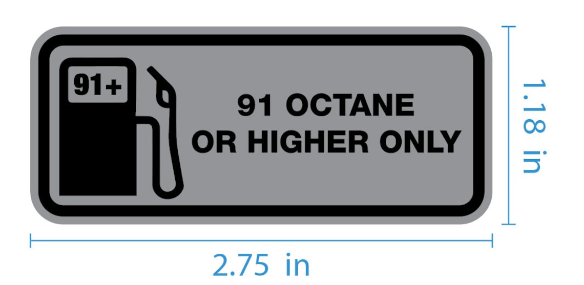 91 Octane Fuel Sticker | Etsy