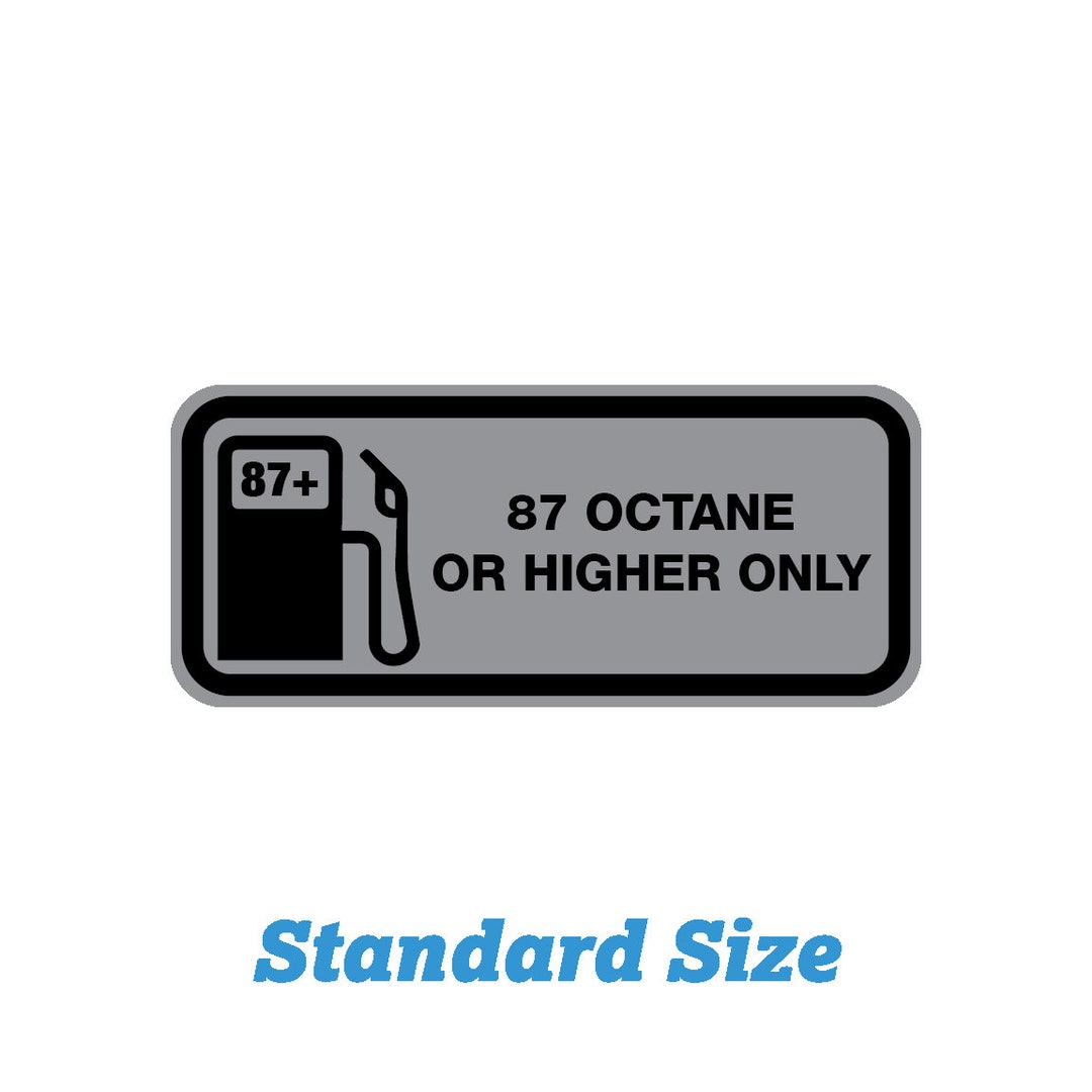 87 Octane Fuel Sticker - Etsy